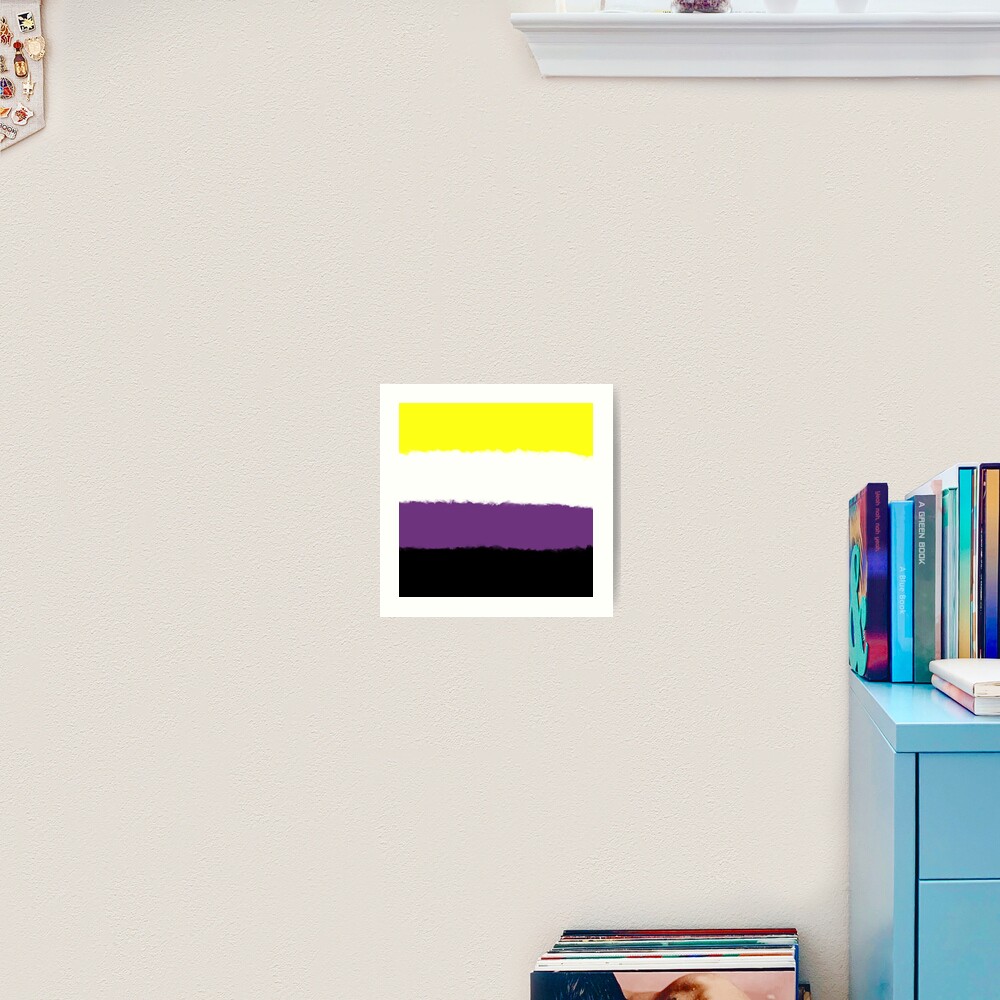 "non-binary flag " Art Print for Sale by ravens-are-cool | Redbubble