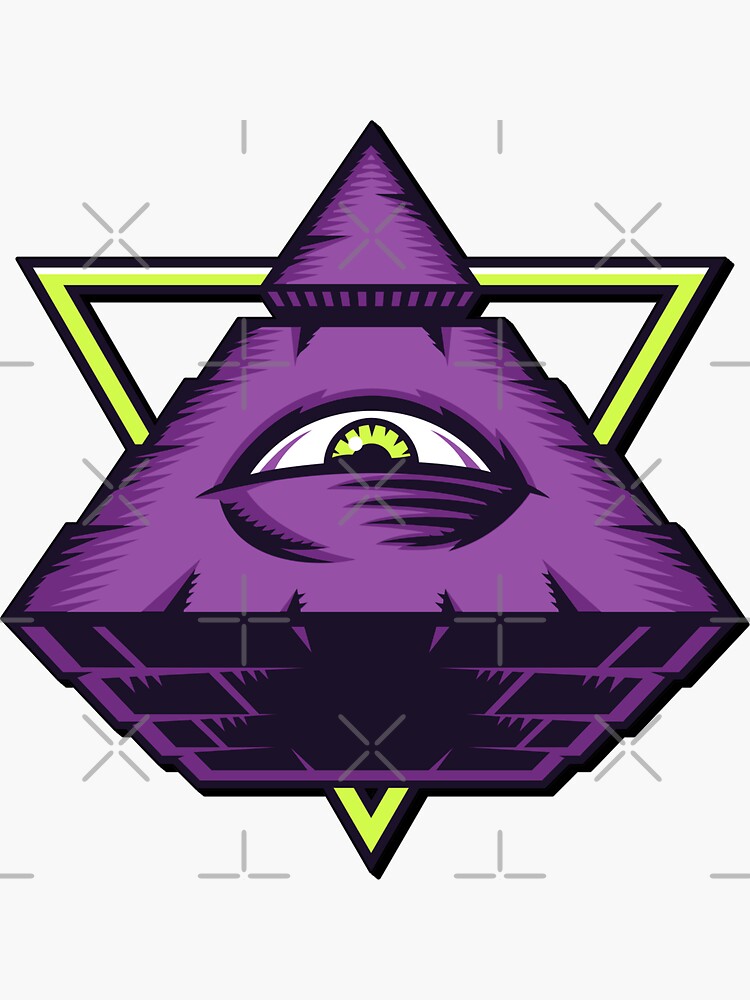 "Trippy All Seeing Eye" Sticker for Sale by ozumdesigns | Redbubble