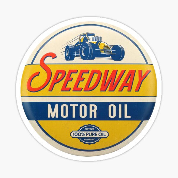 "Vintage California Motor Oil Logo | Speedway" Sticker for Sale by ...