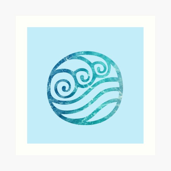 "Waterbending Logo (Avatar the Last Airbender)" Art Print by zchamar ...