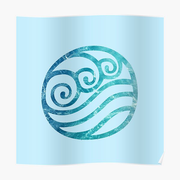 "Waterbending Logo (Avatar the Last Airbender)" Poster by zchamar ...