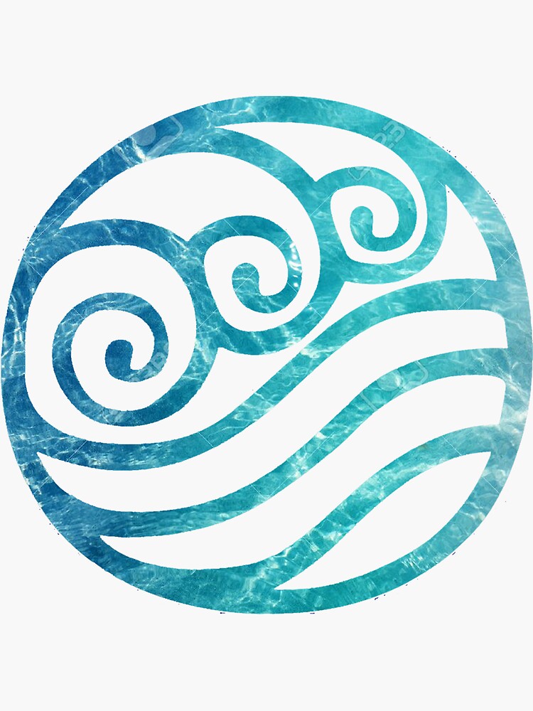 "Waterbending Logo (Avatar the Last Airbender)" Sticker by zchamar ...