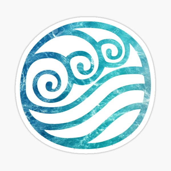 "Waterbending Logo (Avatar the Last Airbender)" Sticker by zchamar ...