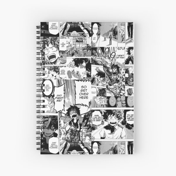 Bnha Manga Panel Spiral Notebooks | Redbubble