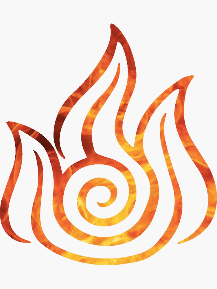 "Firebending Logo (Avatar the Last Airbender)" Sticker for Sale by ...