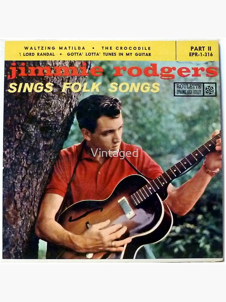 "Jimmie Rodgers Sings Folk Songs, 1958, Rockabilly, guitar, hollowbody ...