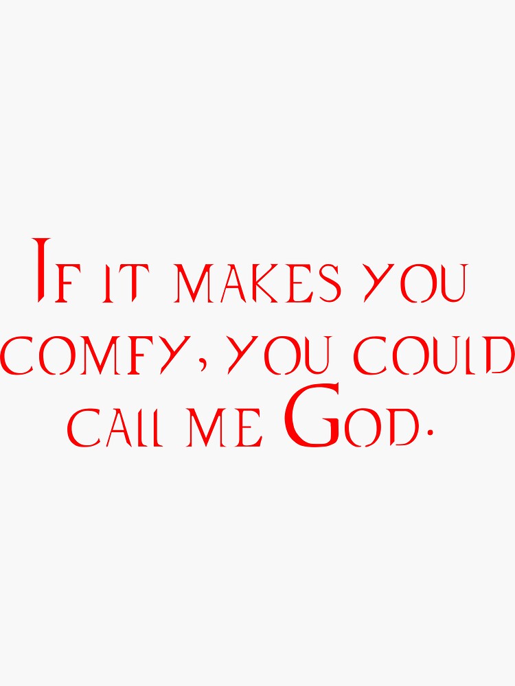 "Lucifer - Call me God" Sticker for Sale by domo85 | Redbubble