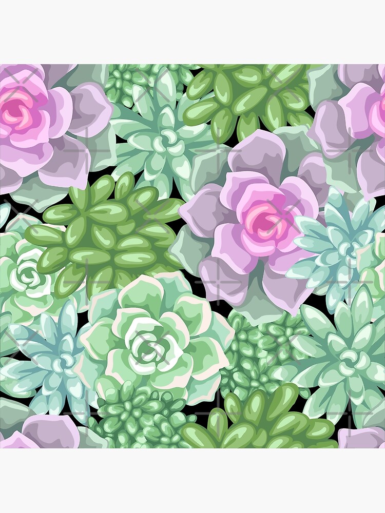 "Succulent light theme paint abstract art" Poster for Sale by ...