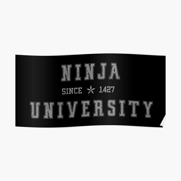 "Ninja University" Poster for Sale by TenkenNoKaiten | Redbubble