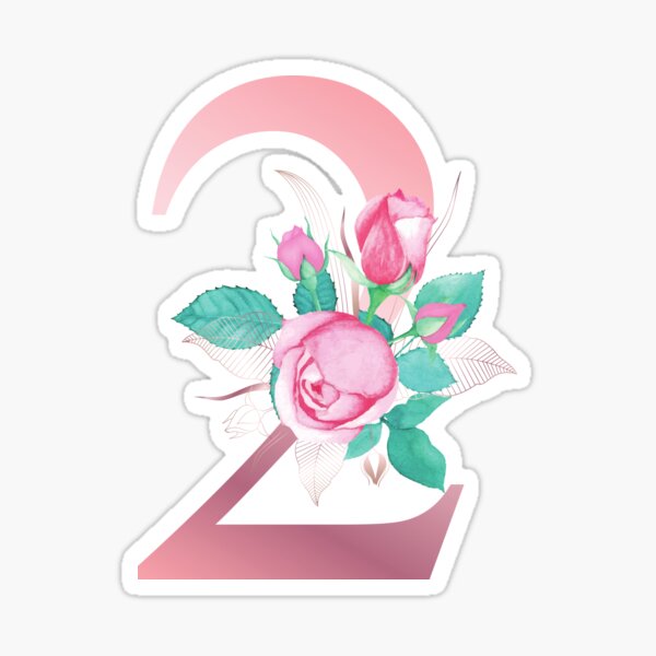 " Number 2" Sticker by maamesaa | Redbubble