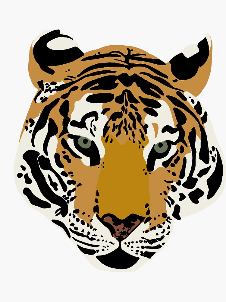 "Tiger Sticker" Sticker by stickershop22 | Redbubble