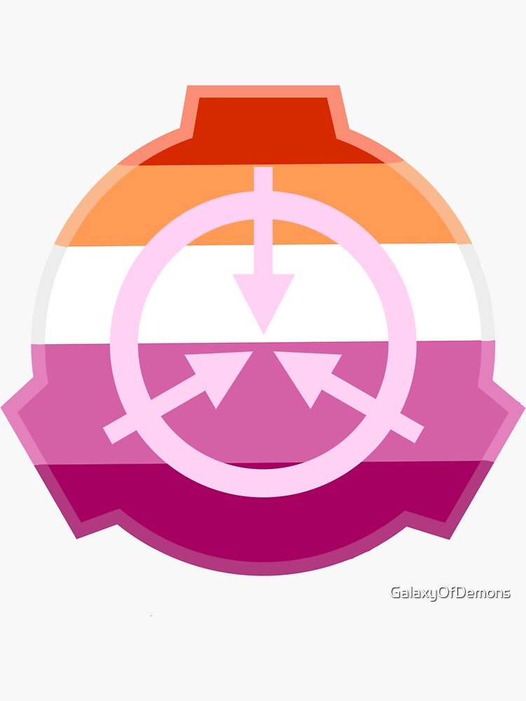 "Lesbian Pride: SCP" Sticker by GalaxyOfDemons | Redbubble