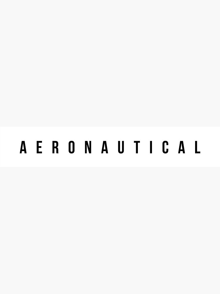 "Aeronautics | Aeronautical | White stripe" Sticker for Sale by avmerch ...