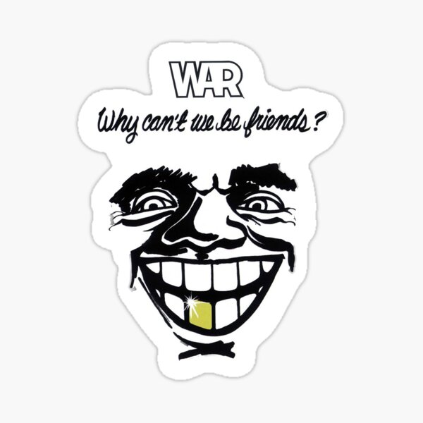 "WAR album design" Sticker for Sale by itbat | Redbubble