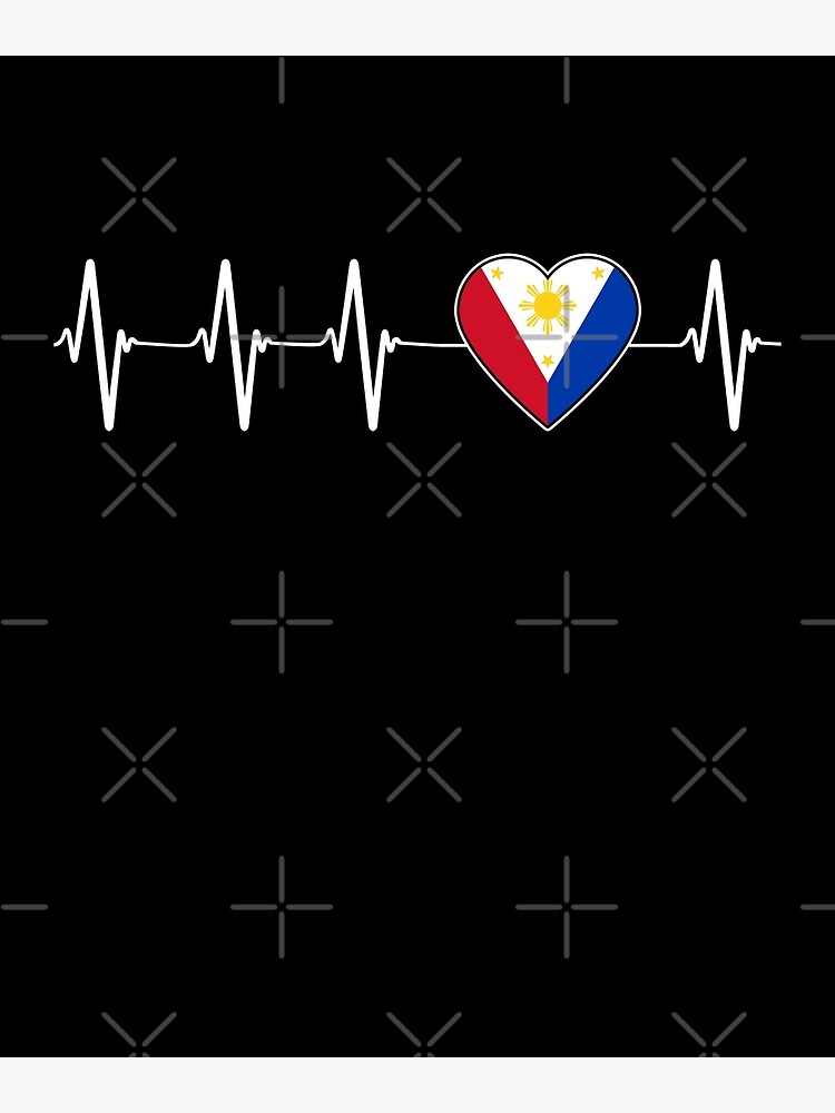 "Filipino Heartbeat I Love Philippines Country Flag Heart Family ...