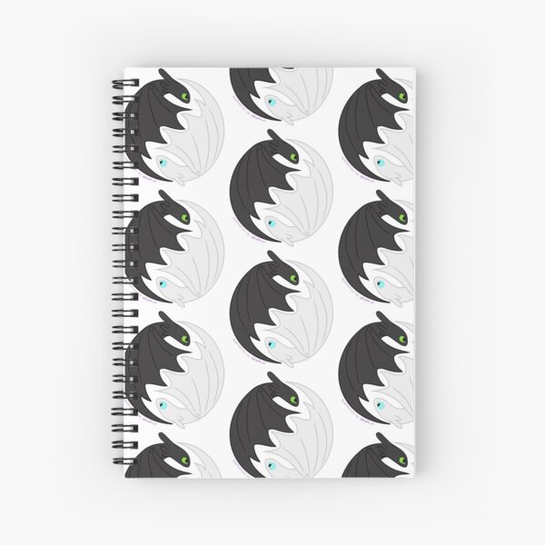 "Toothless and Light Fury" Spiral Notebook for Sale by bluemoon-art ...