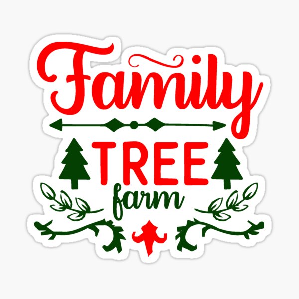 "Family tree farm" Sticker by Prakssiss | Redbubble