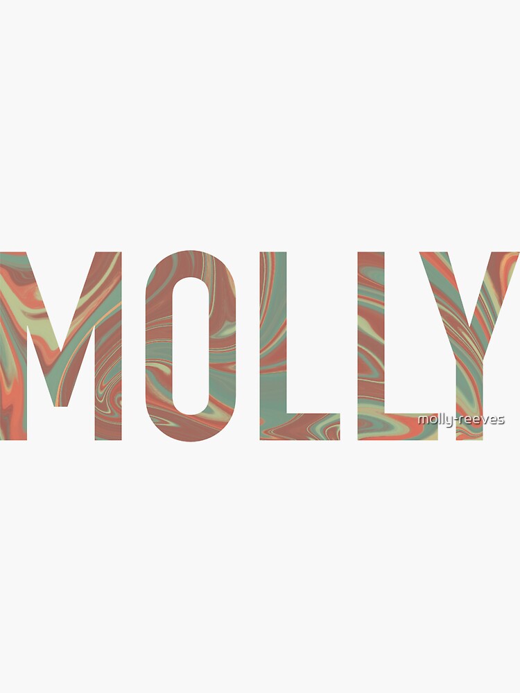 "Molly Name Graphic " Sticker for Sale by molly-reeves | Redbubble