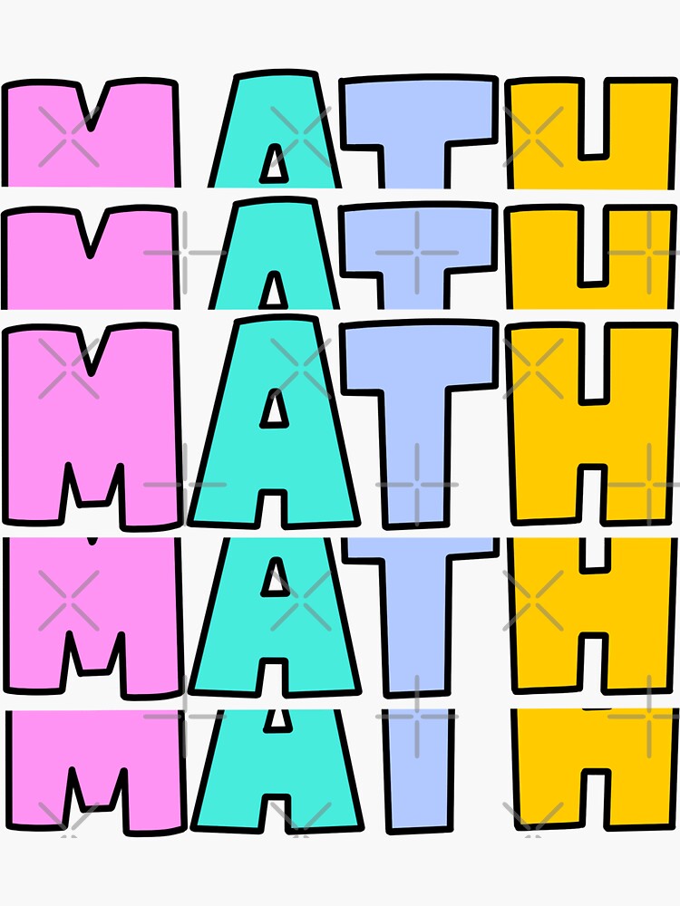 "Math Sticker" Sticker for Sale by Krausmath | Redbubble