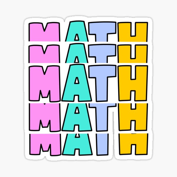 "Math Sticker" Sticker for Sale by Krausmath | Redbubble