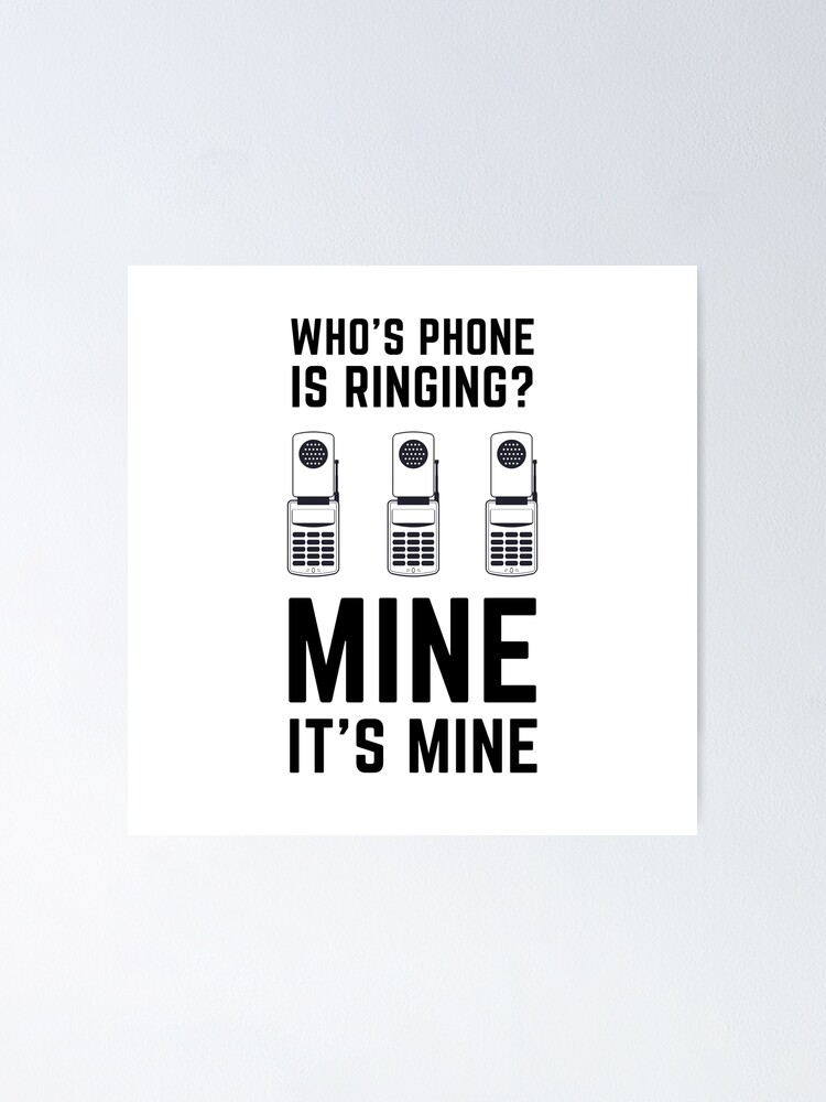 "Whose Phone Is Ringing Impractical Jokers" Poster by inspiredtiger ...