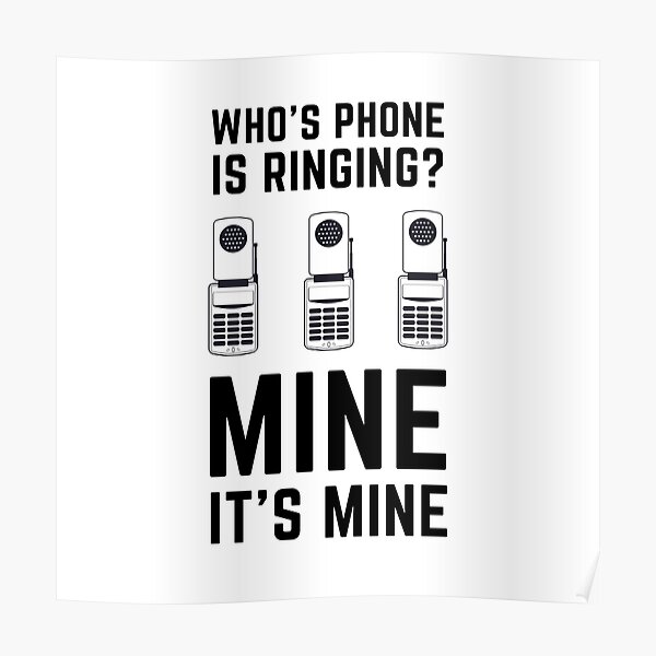 "Whose Phone Is Ringing Impractical Jokers" Poster by inspiredtiger ...