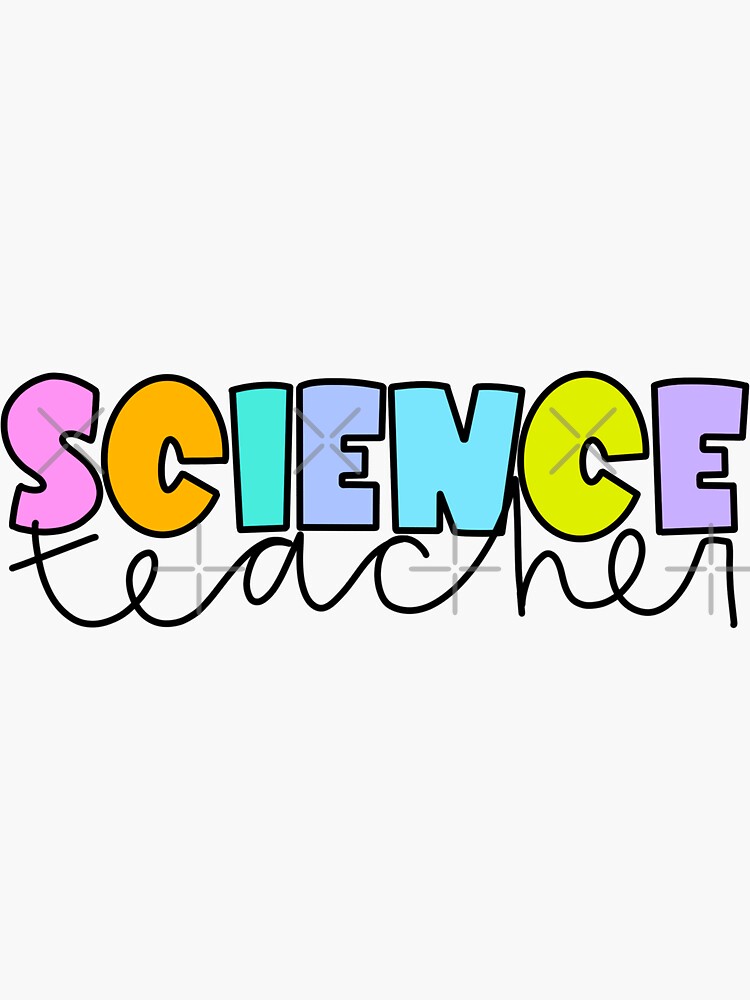 "Science Teacher" Sticker for Sale by Krausmath | Redbubble