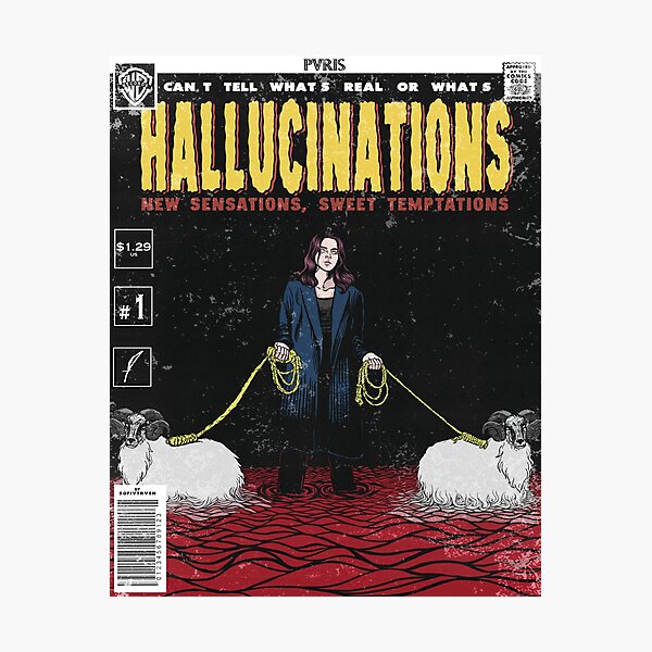 "Hallucinations comic cover // PVRIS" Photographic Print for Sale by sofivtrvsh | Redbubble