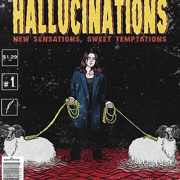 "Hallucinations comic cover // PVRIS" Sticker by sofivtrvsh | Redbubble