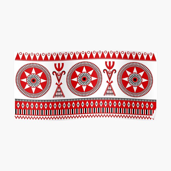 "Kurpie 1" Poster by maciejsmusz | Redbubble