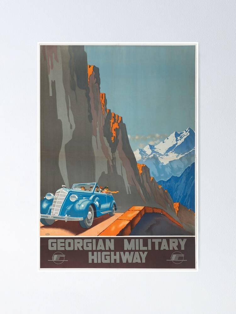 "Georgian Military Highway Tourism Poster" Poster by propagate | Redbubble