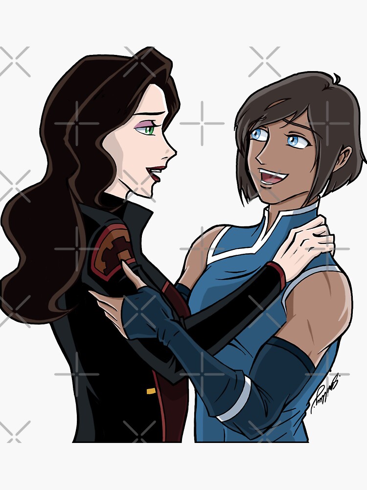 "Korrasami" Sticker by Bryeshell | Redbubble