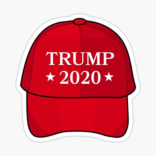 "Trump 2020 - Trump Hat" Sticker for Sale by RedPillSurplus | Redbubble