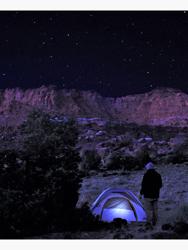 "Camping under the stars on the CO. Plateau" Sticker for Sale by zach ...