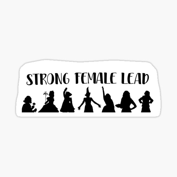 "Strong Female Lead" Sticker by jonnaella | Redbubble