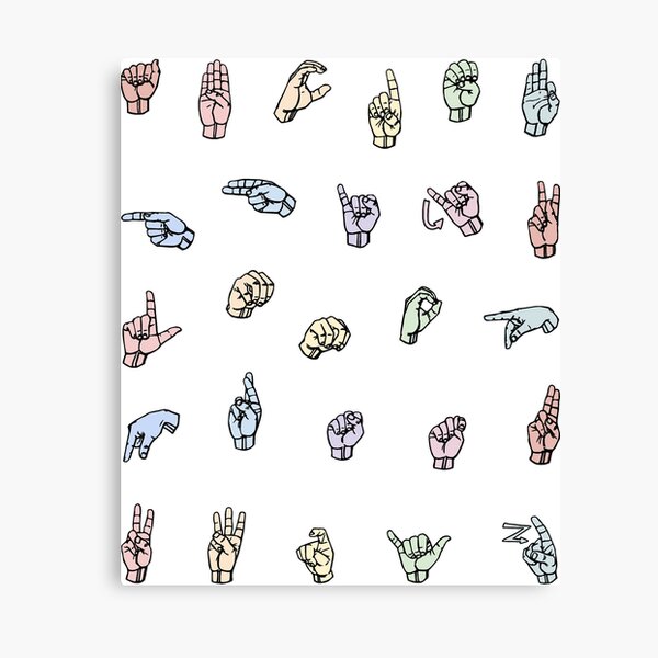 "ASL Stickers | ABCs Individual ASL Alphabet Letters Sign Language ...