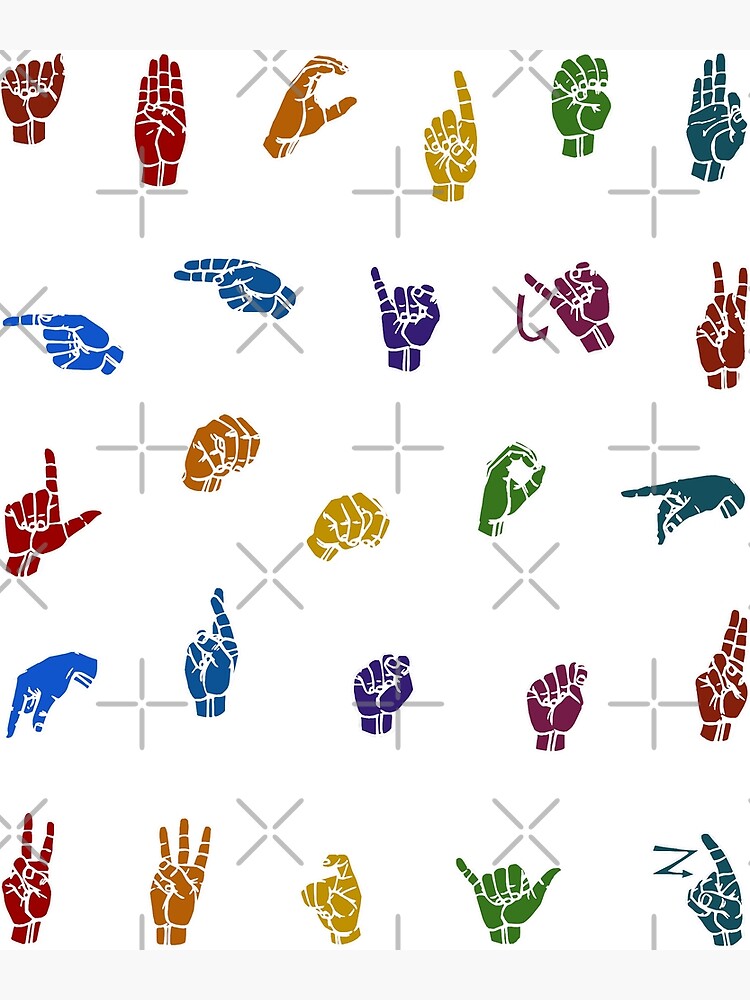 "ASL Stickers | ABCs Individual ASL Alphabet Letters Sign Language ...