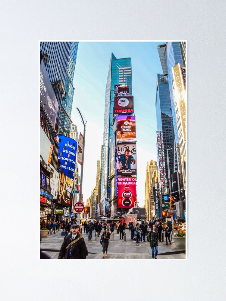 "Times Square Advertisements" Poster for Sale by TheManorShop | Redbubble