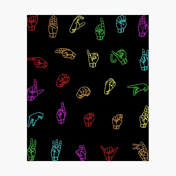 "ASL Stickers | ABCs Individual ASL Alphabet Letters Sign Language ...