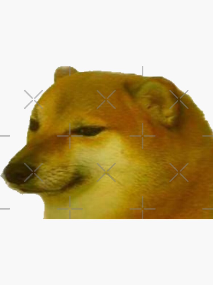 "Cheems Head" Sticker for Sale by SciathDe | Redbubble