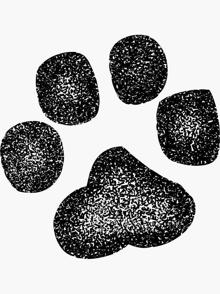 "Fun paw print" Sticker for Sale by begazotshirts | Redbubble