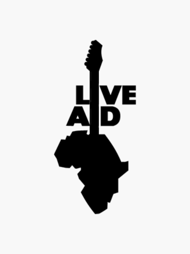 "Live Aid Logo" Sticker by ZidaD | Redbubble