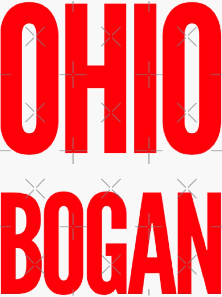 "Ohio Bogan - Funny Design" Sticker for Sale by americanbogan | Redbubble