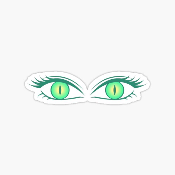 "Halloween Horror - Scary Green Eyes" Sticker for Sale by brynscully ...