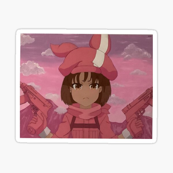 "Llenn from gun gale online anime" Sticker for Sale by Kims-art | Redbubble