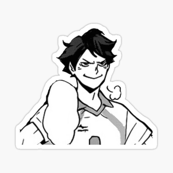 "Haikyuu Oikawa Sticker" Sticker for Sale by AnthonySlewh | Redbubble