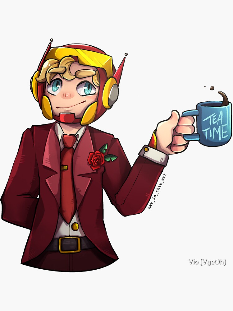 "Biffa Tea Time Sticker" Sticker for Sale by Vio (VyeOh) | Redbubble