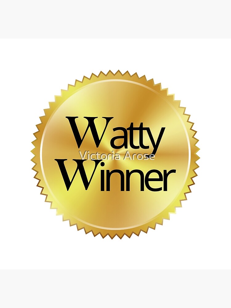 "Watty Award Winner Badge" Poster for Sale by victoriaarose | Redbubble