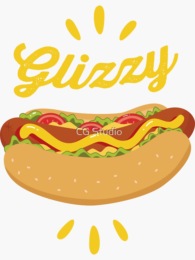 "Glizzy Meme Hot Dog" Sticker by carlosgonca | Redbubble