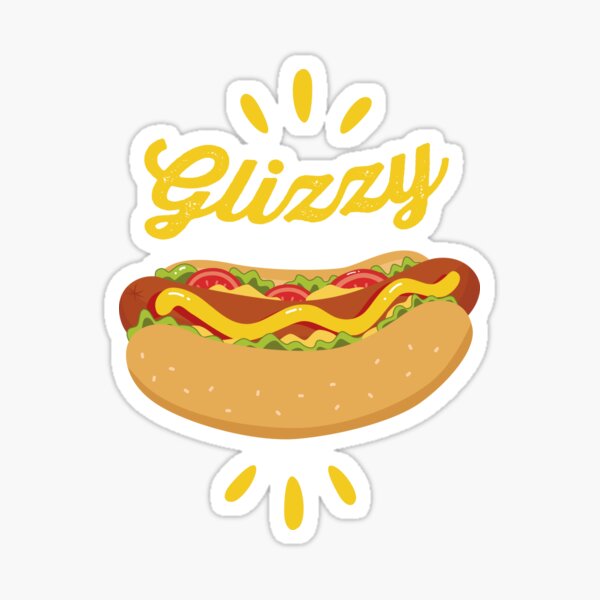 "Glizzy Meme Hot Dog" Sticker by carlosgonca | Redbubble